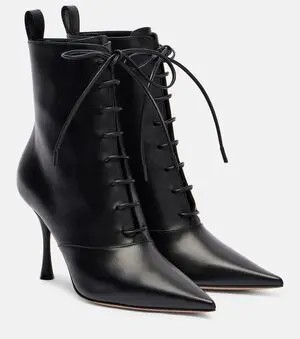GIANVITO ROSSI Leather Lace-up Boots