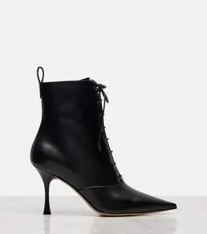 GIANVITO ROSSI Leather Lace-up Boots