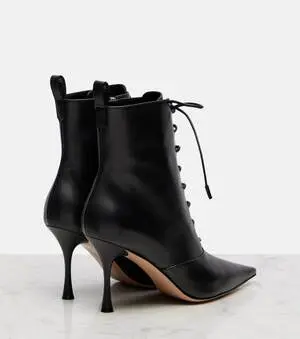 GIANVITO ROSSI Leather Lace-up Boots