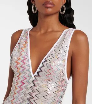 Missoni Zigzag Sequined Beach Cover-up