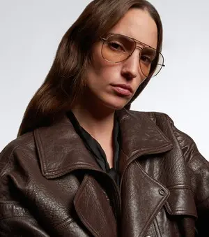 Saint Laurent Tone Aviator Sunglasses