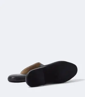 Charvet Leather Slippers - Black