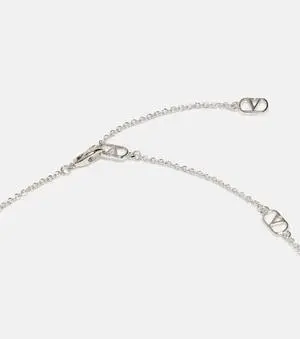 Valentino Garavani Ovalette Vlogo Embellished Necklace