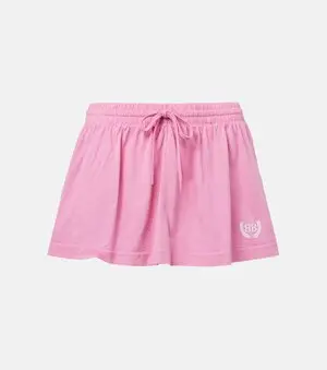 Balenciaga Cotton Jersey Miniskirt - Pink