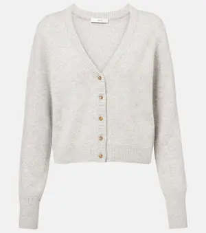Vince Wool And Cashmere Cardigan - Grey