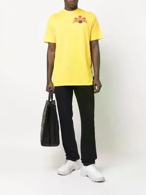 Philipp Plein Skull-print Detail T-shirt - Yellow