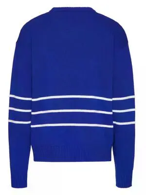 Valentino Garavani Logo Intarsia Crew Neck Jumper