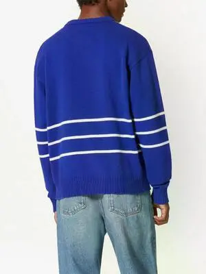 Valentino Garavani Logo Intarsia Crew Neck Jumper