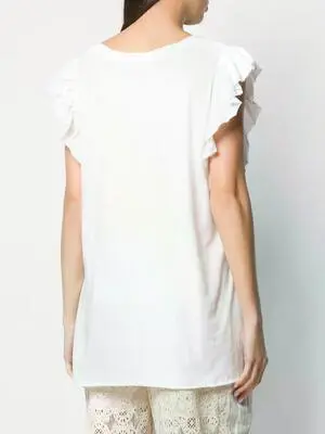 Philosophy Di Lorenzo Serafini Cream Lace Embroidered Top