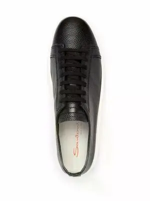 Santoni Low-top Lace-up Sneakers - Black