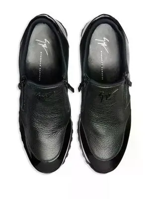 GIUSEPPE ZANOTTI Ilde Run Double-zip Low-top Sneakers - Black