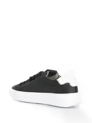 Philippe Model Side Logo Patch Sneakers - Black
