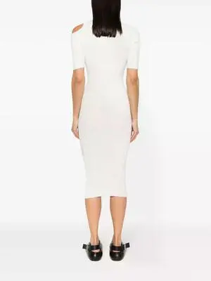 AERON Ribbed Midi Dress With Cut-out Detail