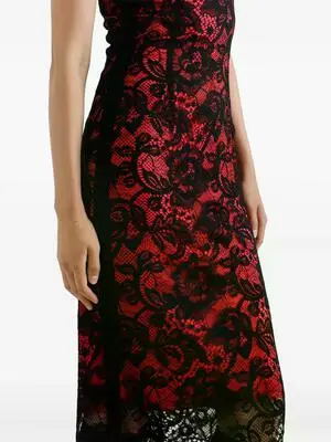 Dolce & Gabbana Floral Lace Midi Dress