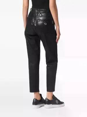 Philipp Plein Coated Finish Trousers