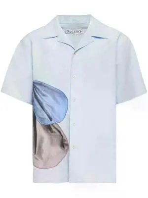 JW Anderson Balloon-print Shirt - Blue