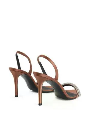 GIUSEPPE ZANOTTI Intriigo Galassia 90mm Rhinestone Embellished Satin Sandals