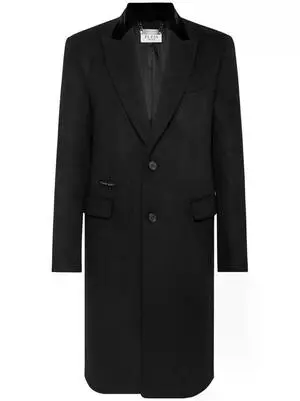 Philipp Plein Flocked-logo Coat