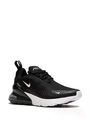 Nike Max 270 Round Toe Lace Up Sneakers - Black