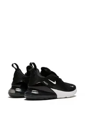 Nike Max 270 Round Toe Lace Up Sneakers - Black