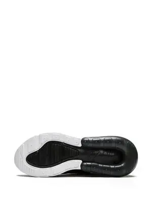 Nike Max 270 Round Toe Lace Up Sneakers - Black