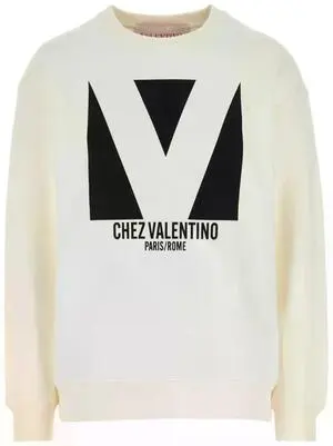 Valentino Garavani Logo-print Sweatshirt - White