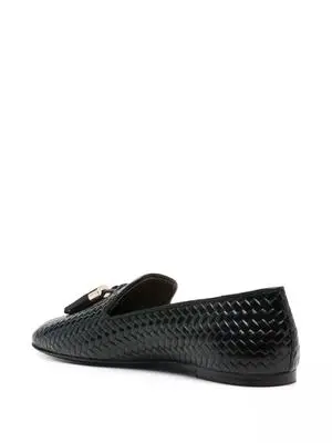 GIUSEPPE ZANOTTI Woven Tassel Loafers