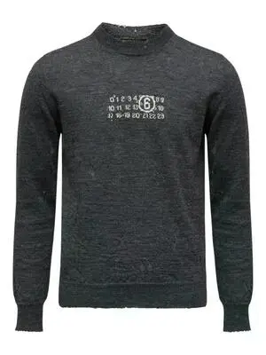MAISON MARGIELA Numeric Graphic Crew Neck Sweater