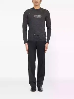 MAISON MARGIELA Numeric Graphic Crew Neck Sweater