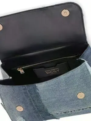 Dolce & Gabbana Large Sicily Patchwork Denim Tote Bag