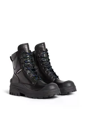 Dsquared2 Panelled Leather Lace-up Boots