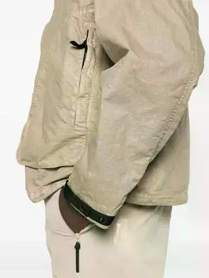 Stone Island Zip-fastening Jacket With Compass Motif