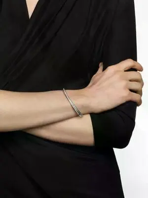 David Yurman Sterling Crossover Diamond Bracelet