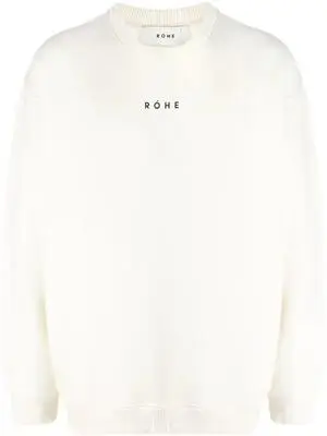 RÓHE Logo-print Long-sleeved Sweatshirt