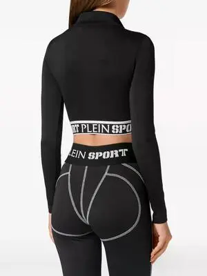 PLEIN SPORT Logo Underband Crop Top