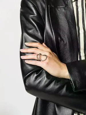 Charlotte Chesnais Ribbon Twist Ring In Sterling - Silver
