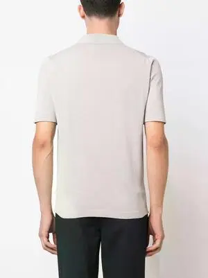 DELL'OGLIO Open-placket Cotton Polo Shirt