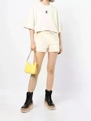 Stella McCartney Logo Waistband Mini Shorts