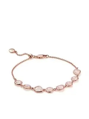 Monica Vinader 18kt Rose Gold Siren Mini Nugget Cluster Bracelet