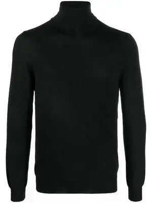 ZANONE Roll Neck Jumper - Black