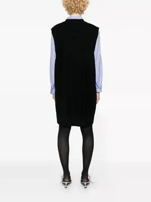 MAISON MARGIELA Sleeveless Knitted Minidress - Black