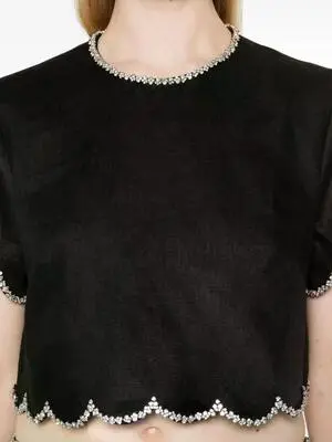 Zimmermann Crystal Embellished Crop Top