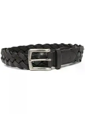Polo Ralph Lauren Polo Ralph Lauren Braided Leather Belt Black