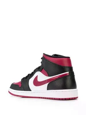 JORDAN 1 Mid Se "bred Toe" Sneakers - Red