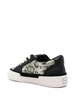 Amiri Sunset Skate Sneakers With Python Print Panels - Black