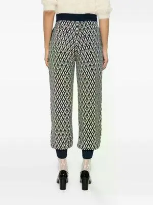 Valentino Garavani Jacquard Knit Trousers - Blue
