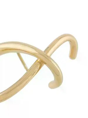 Charlotte Chesnais Tone Sterling Silver Criss Cross Earring