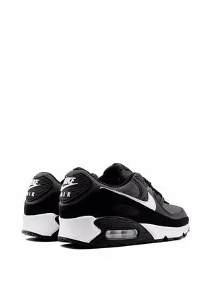 Nike Max 90 Paneled Leather And Mesh Sneakers - Grey