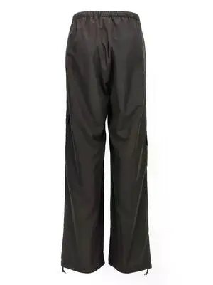 NOT AFTER TEN Parachute Straight Trousers With Drawstring Waistband
