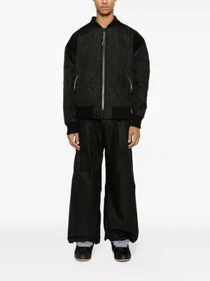 VIVIENNE WESTWOOD Logo-stitch Quilted Bomber Jacket
